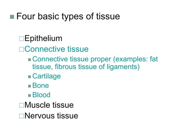Structure of a Tissue,Functions and types of Tissue | PPT | Biological ...