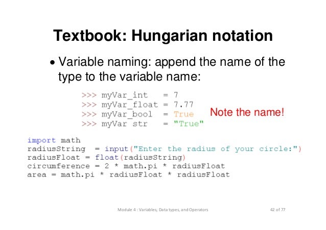 Lecture 4 Variables Data Types And Operators