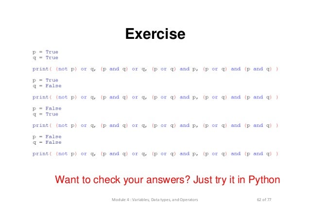 Lecture 4 Variables Data Types And Operators