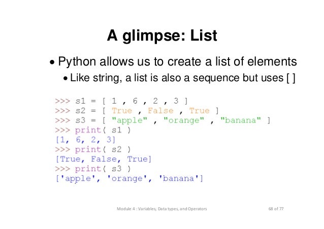 Lecture 4 Variables Data Types And Operators