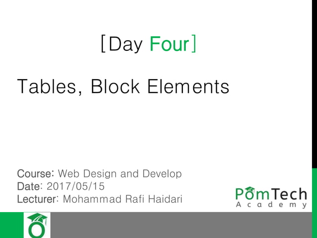 Lecture4 web design and development | PPT | Free Download