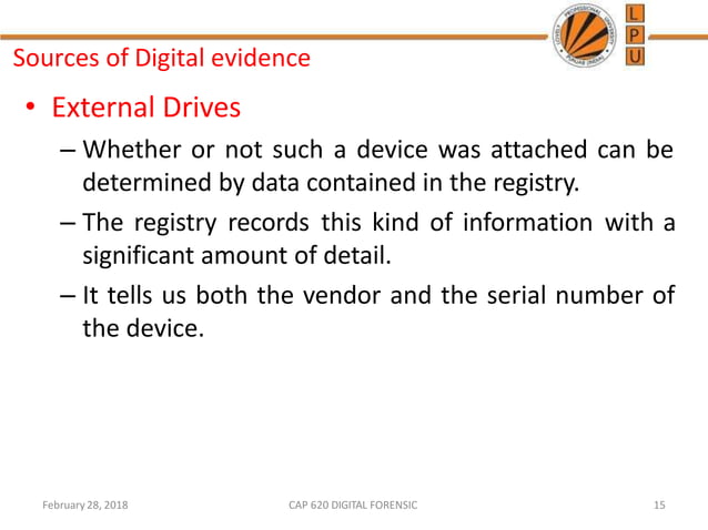 Lecture4 Windows System Artifacts.pptx | Operating Systems | Computer Software and Applications