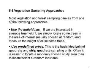 Lecture 5.0 vegetation_sampling | PDF