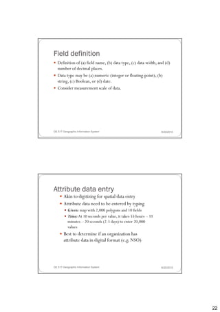 GIS - Lecture 5 | PDF