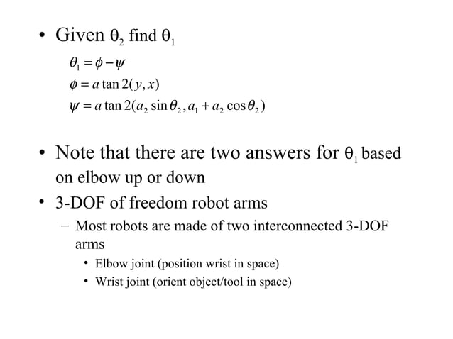 Robotics: Forward and Inverse Kinematics