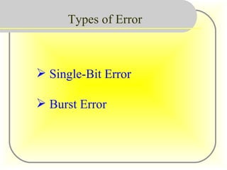 Errror Detection and Correction | PPT