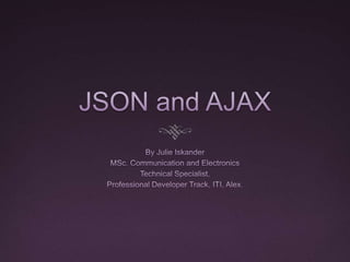 AJAX and JSON | PPTX