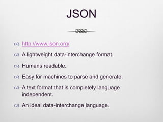 AJAX and JSON | PPTX