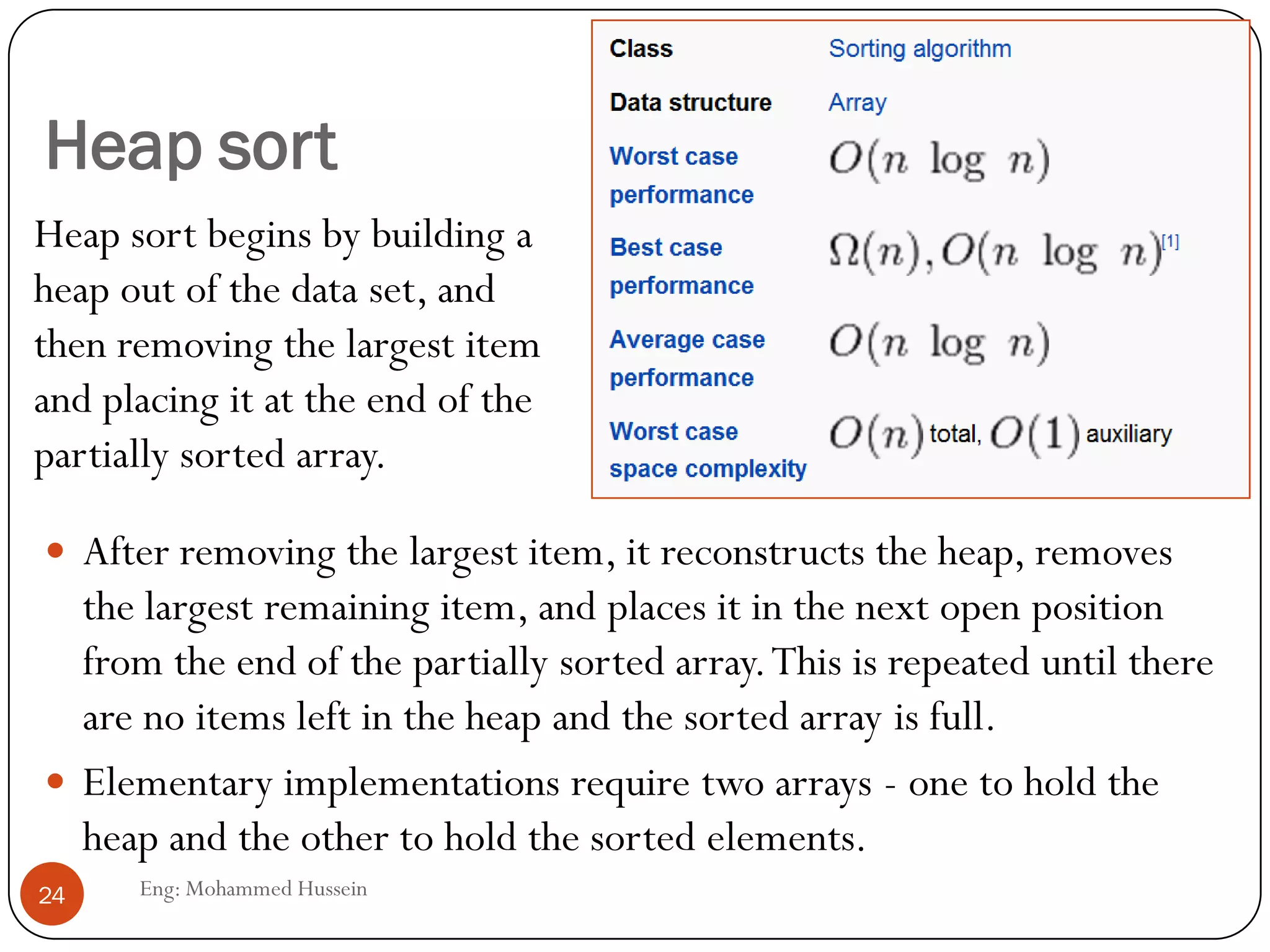 Quick Sort Merge Sort Heap Sort Ppt