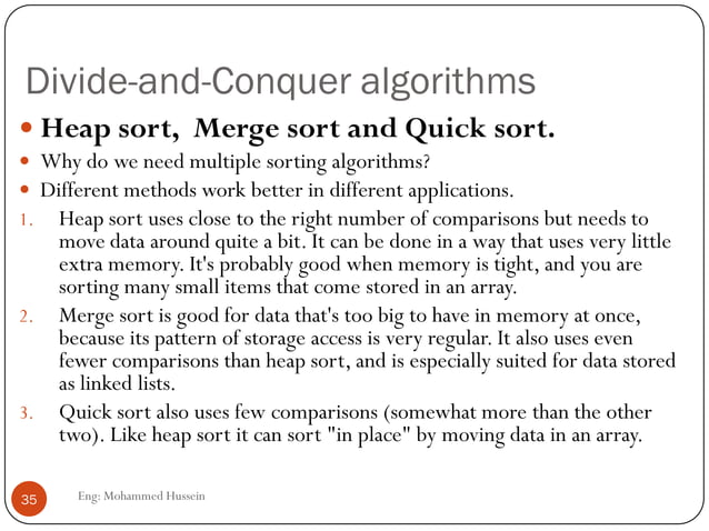 Quick Sort , Merge Sort , Heap Sort | PDF