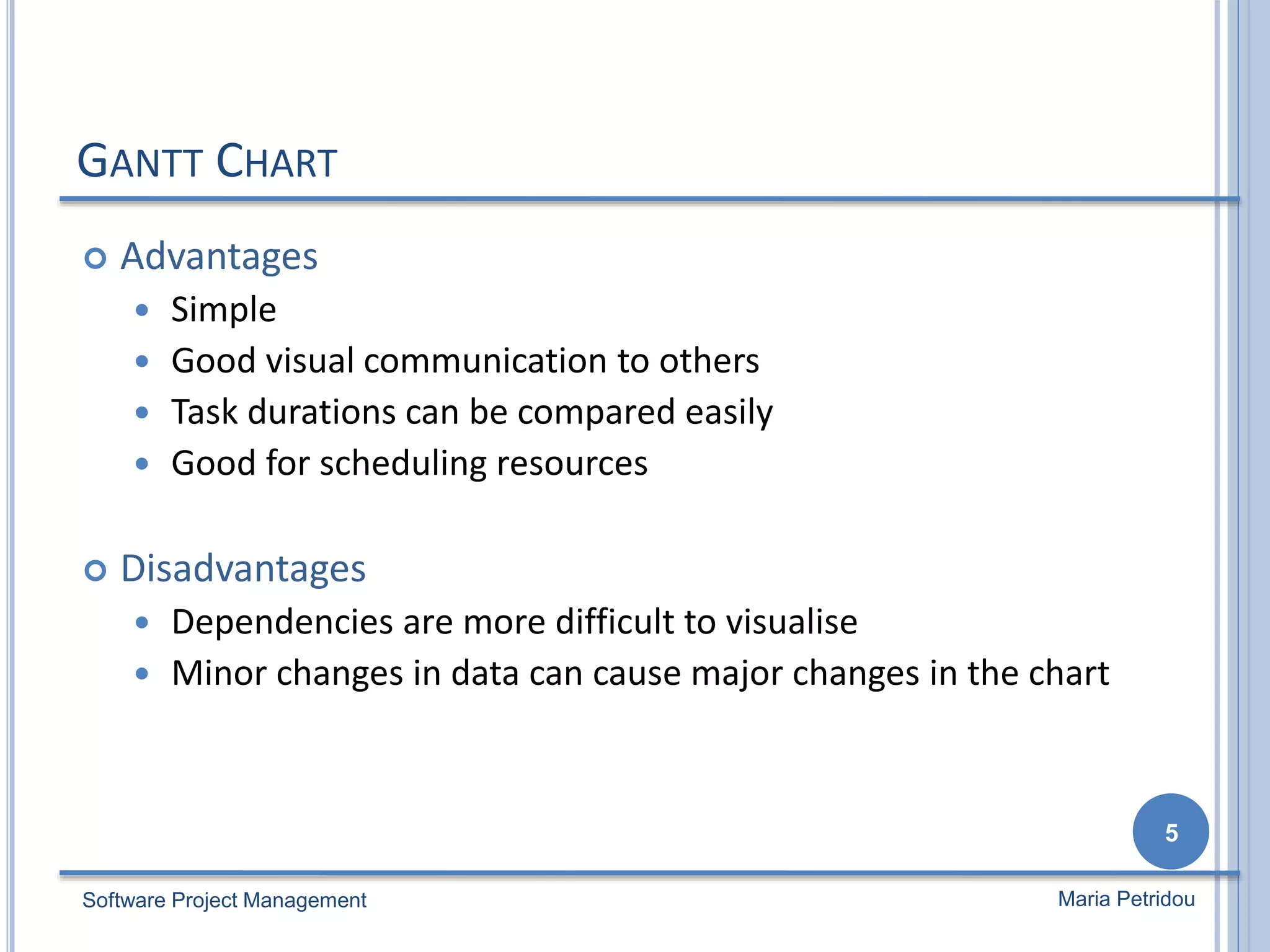 Lecture5---Gantt Chart | PPT
