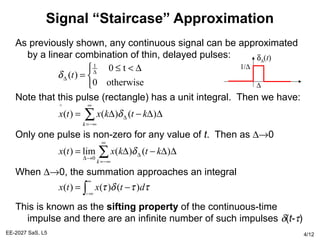 Lecture5 Signal and Systems | PPT | Physics | Science