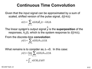 Lecture5 Signal and Systems | PPT | Physics | Science