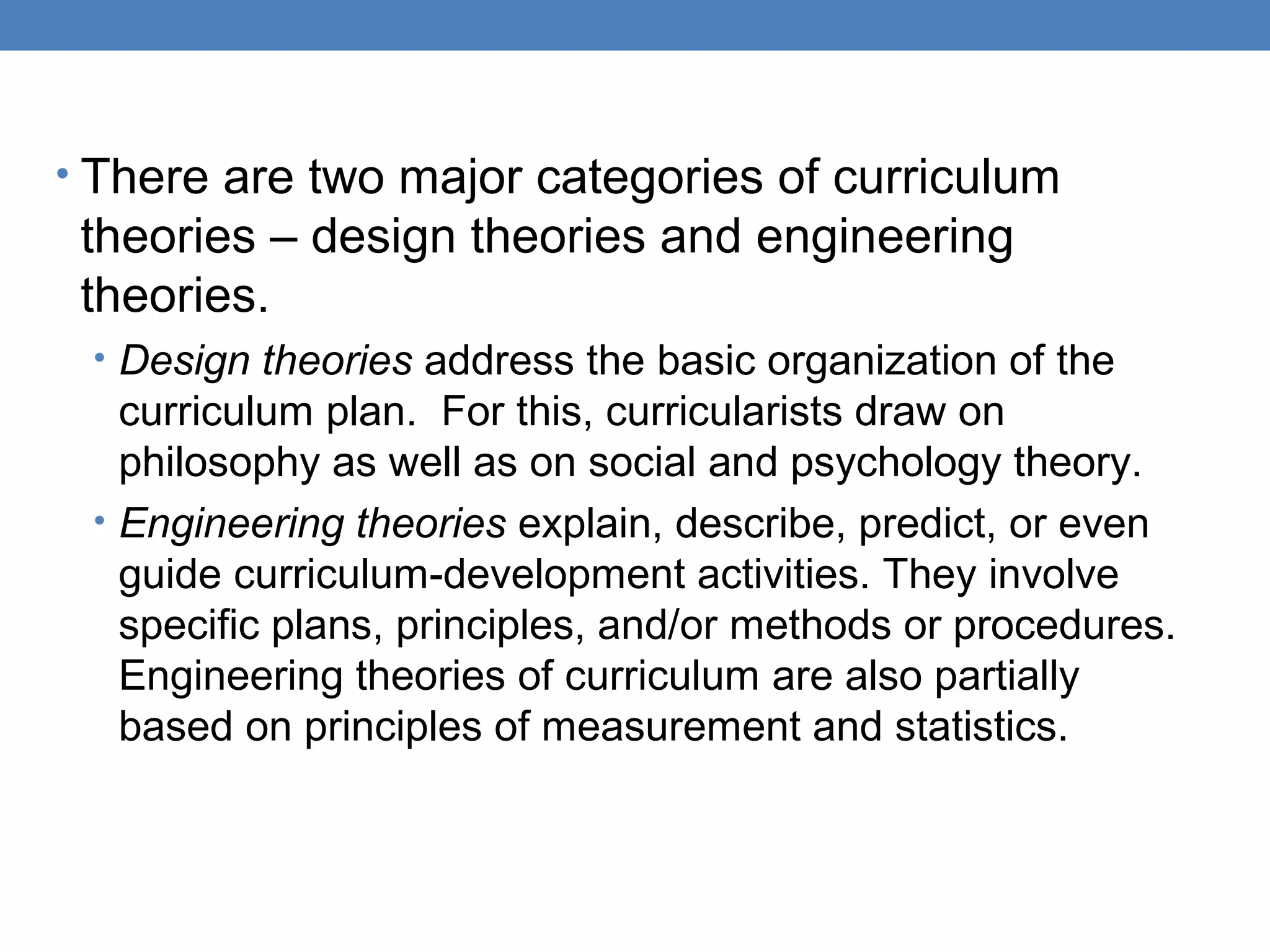 Curriculum Theory | PPT
