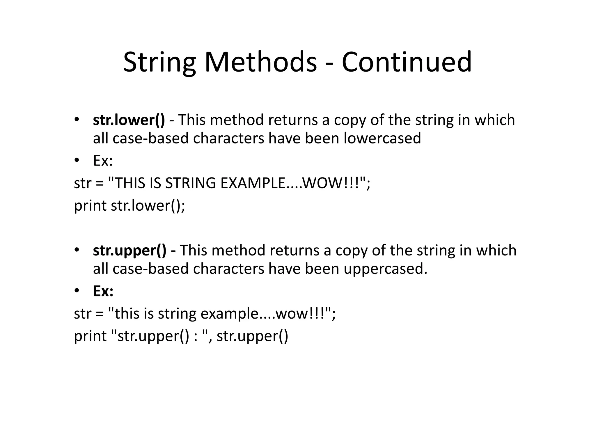 Python - Lecture 5 | PPT