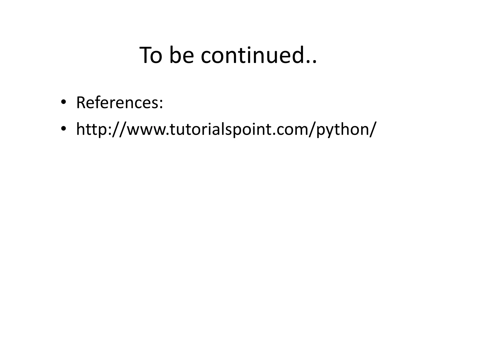 Python - Lecture 5 | PPT