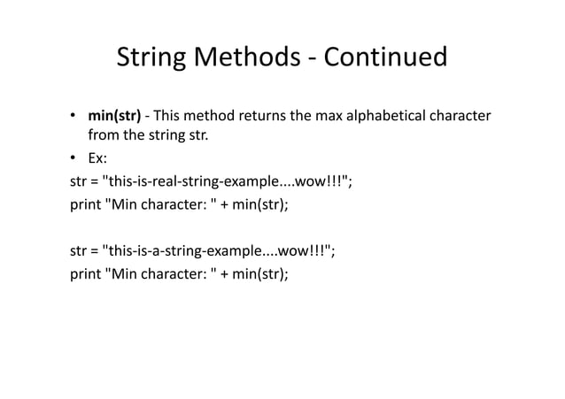 Python - Lecture 5 | PPT