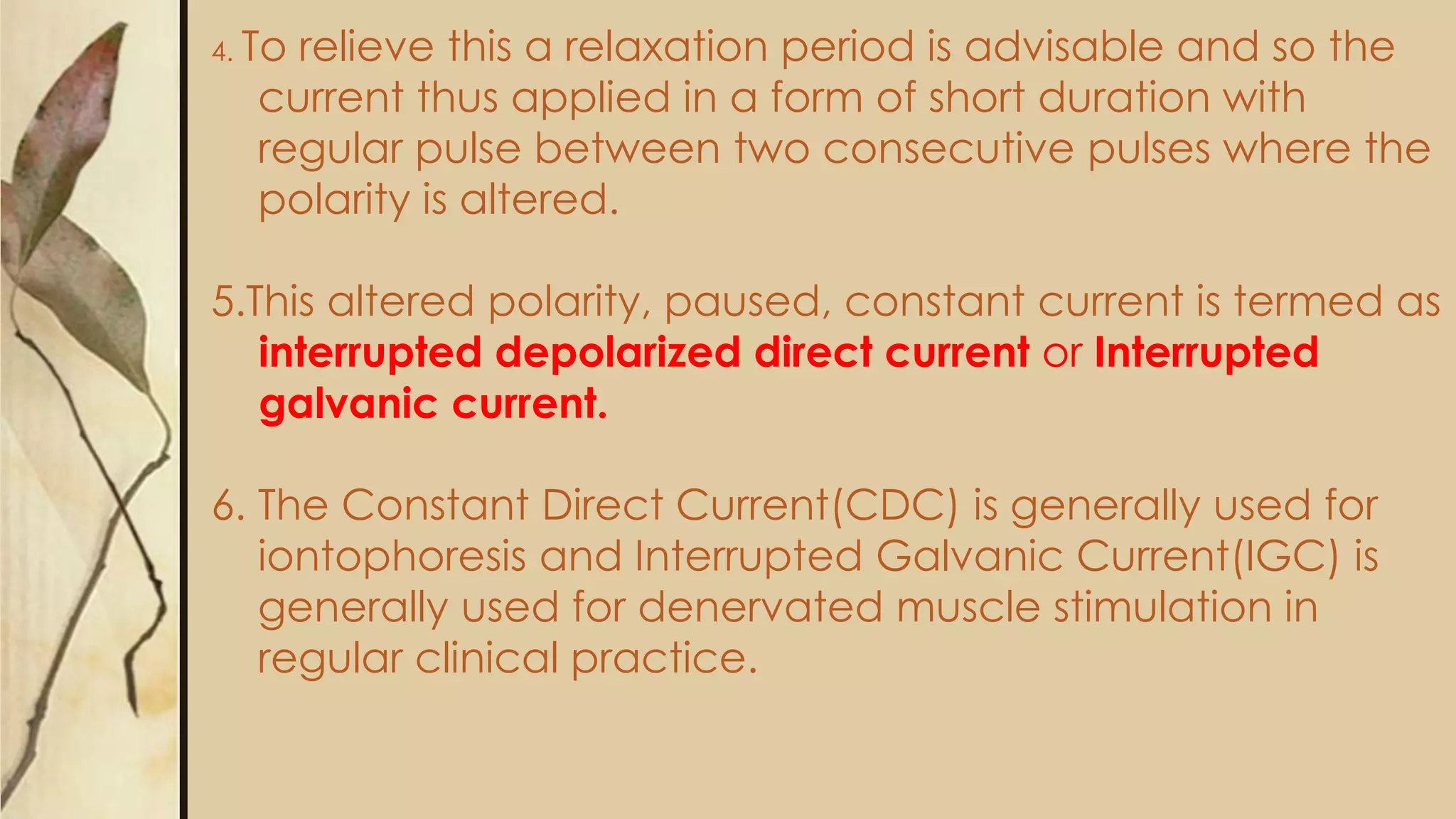 Low Frequency Therapeutic Currents | PPTX