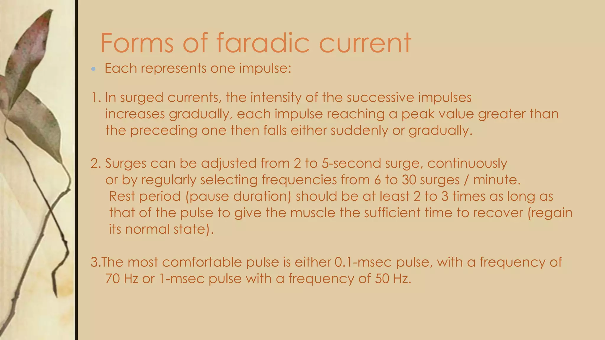 Low Frequency Therapeutic Currents | PPTX