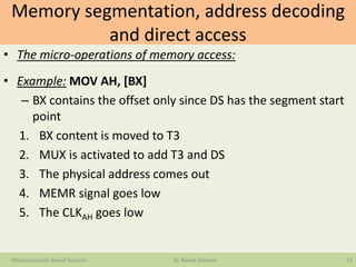 Microprocessors-based systems (under graduate course) Lecture 5 of 9 | PPTX