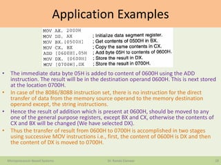 Microprocessors-based systems (under graduate course) Lecture 5 of 9 | PPTX