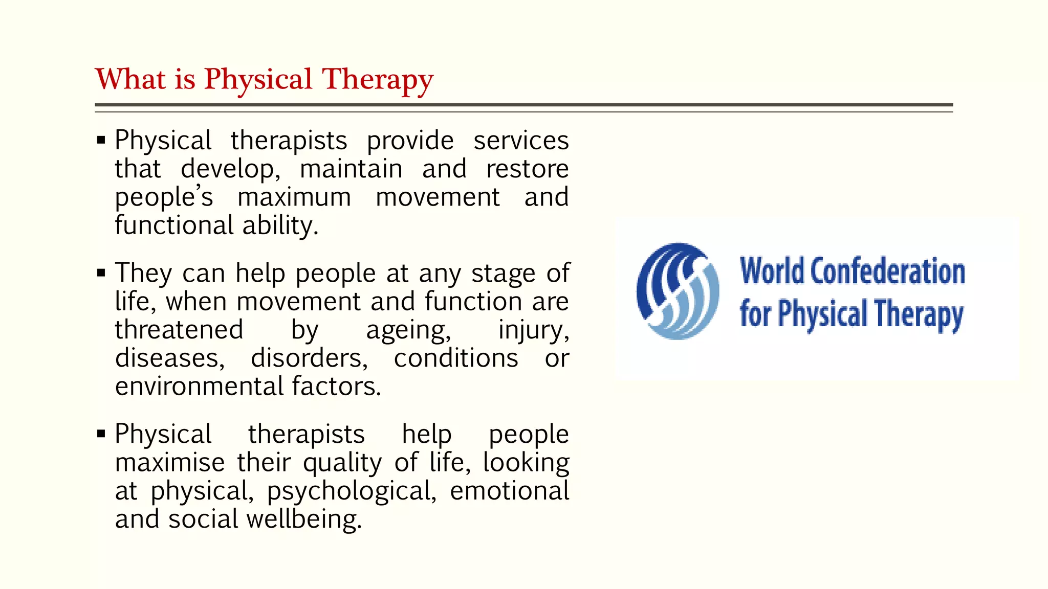 Lecture 5 Introduction to Physical Therapy | PPTX