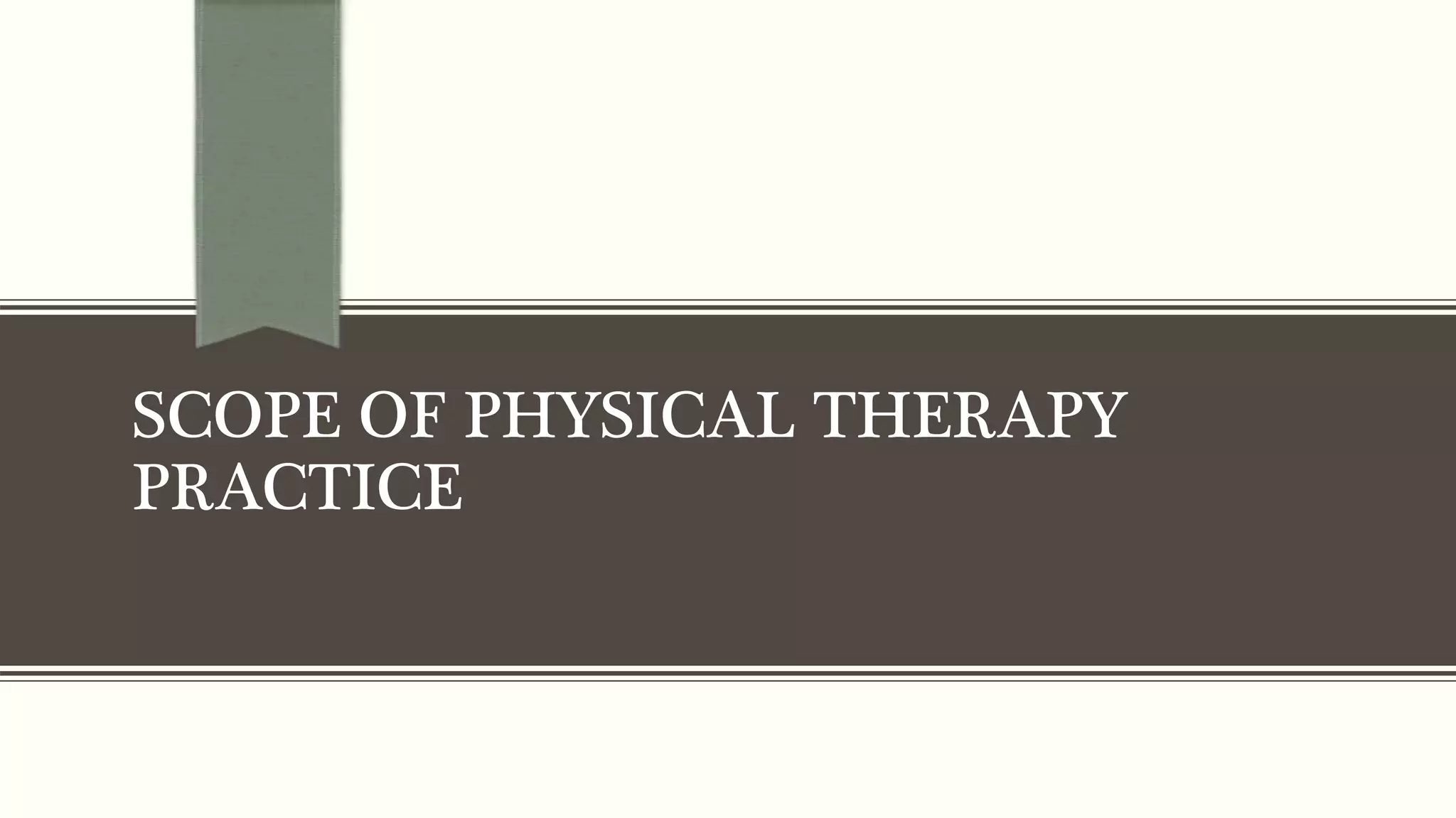 Lecture 5 Introduction to Physical Therapy | PPTX