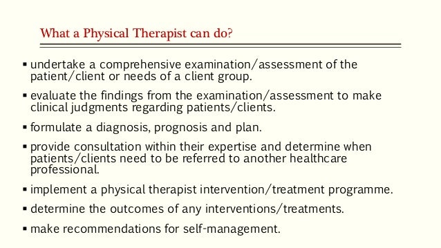 Lecture 5 Introduction to Physical Therapy Lecture 5 Introduction to Physical Therapy
