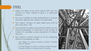 Steels as building material | PPTX