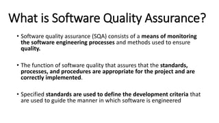Software Quality Assurance | PPTX