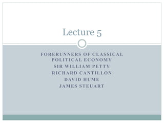 Evolution of economic thought Lecture 5 | PPTX