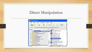 Interaction styles | PPTX