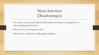 Interaction styles | PPTX