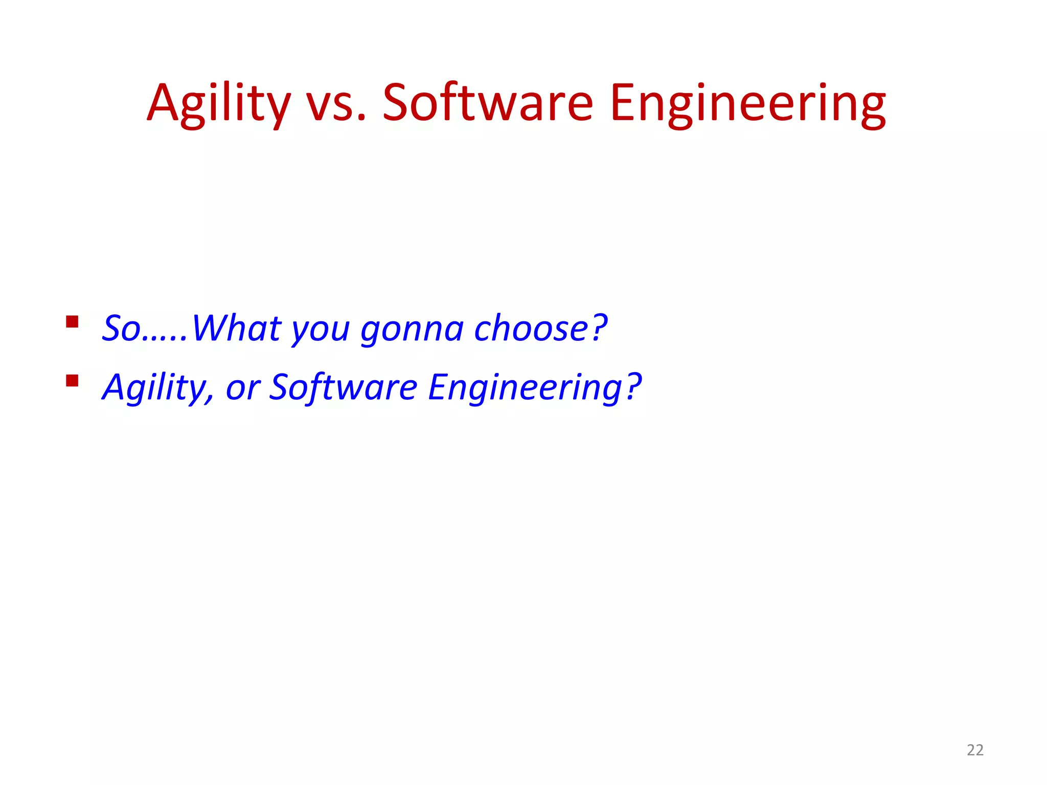 Software Engineering (An Agile View of Process) | PPT