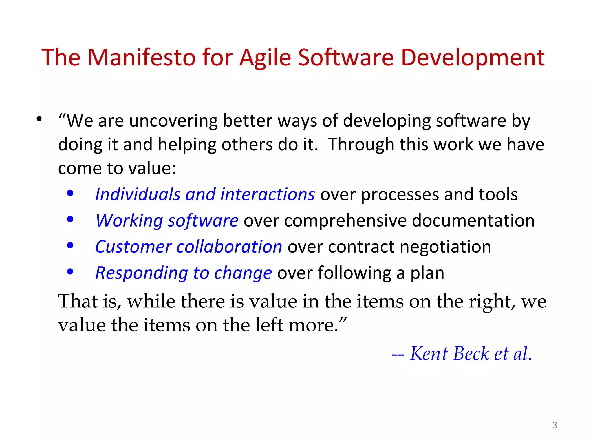Software Engineering (An Agile View of Process) | PPT