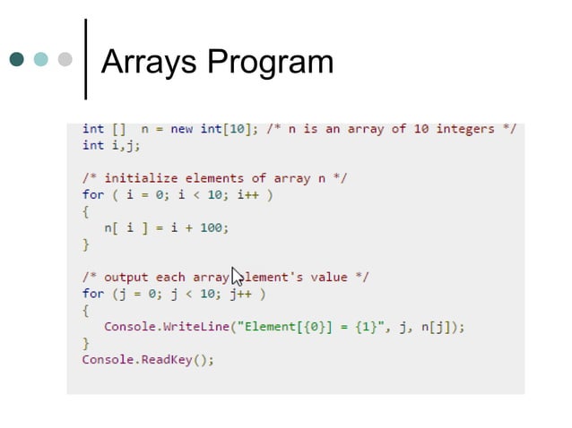 An Introduction To C And Net Framework Basic Ppt