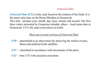 Systems of time measurement (Lecture5) | PPTX