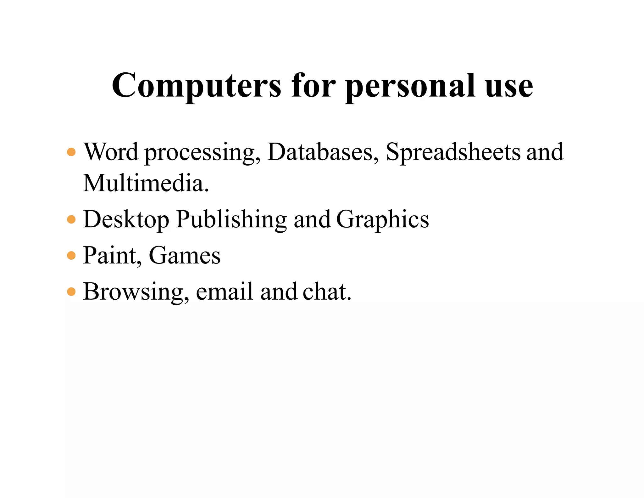 Classification of Computer | PPT