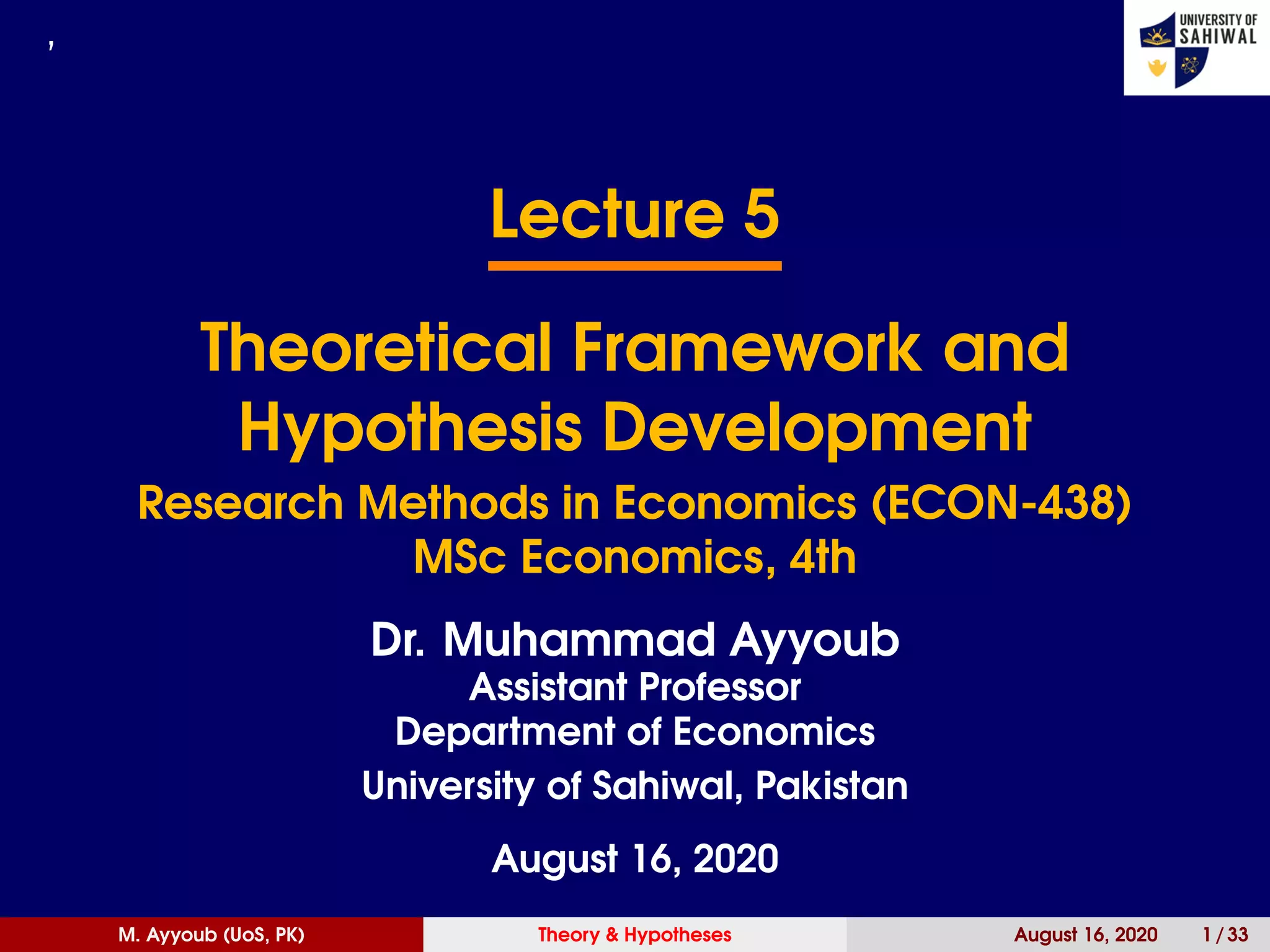 Theoretical Framework and Hypothesis Development | PDF