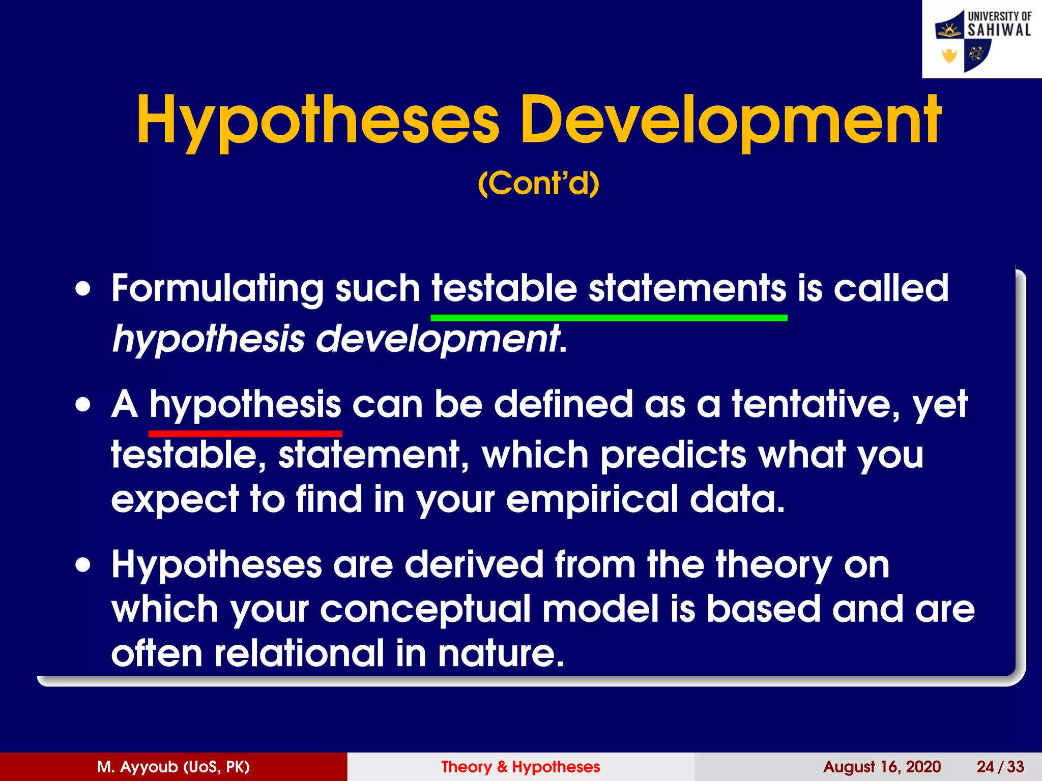 Theoretical Framework and Hypothesis Development | PDF