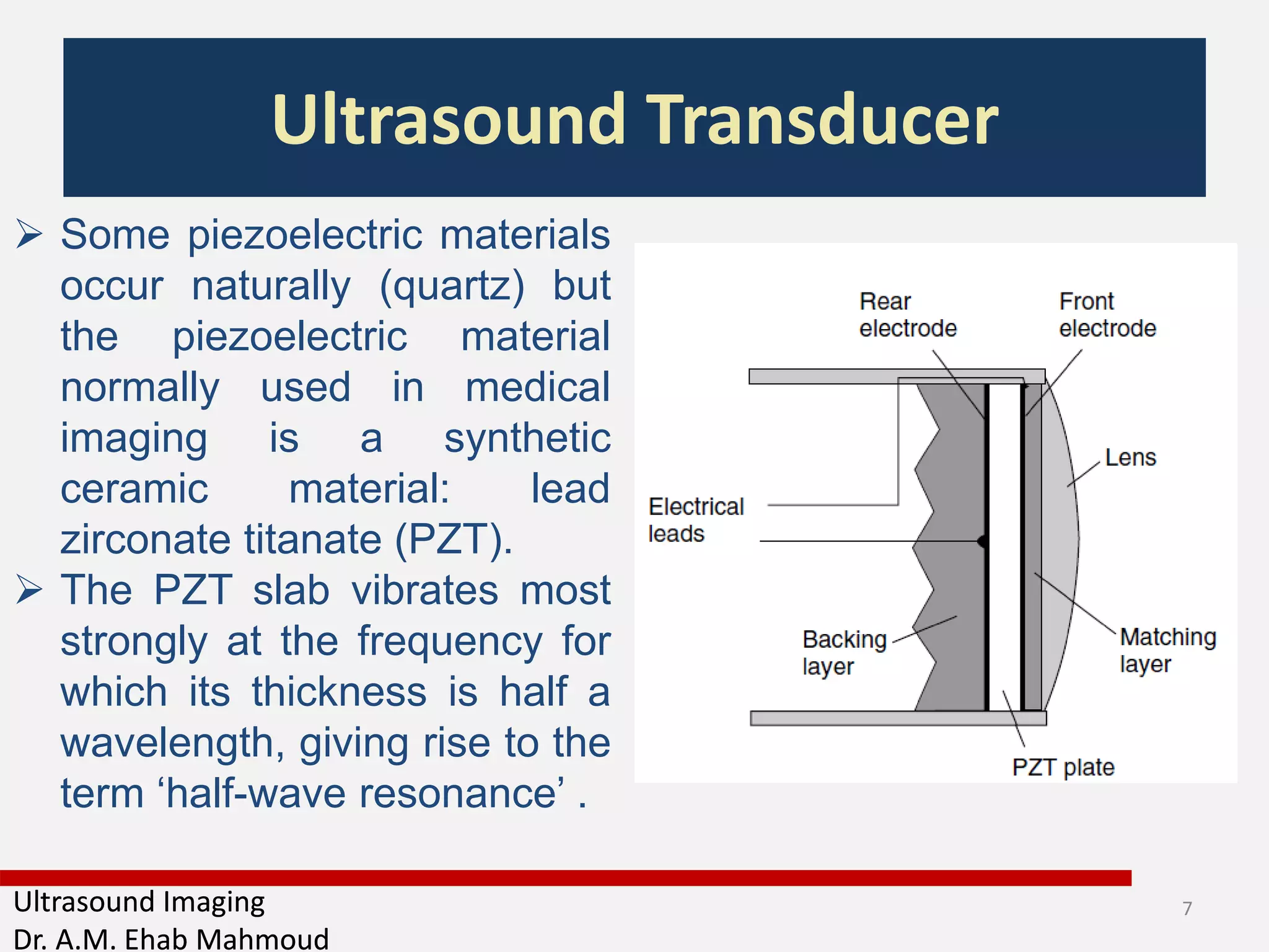 Medical Equipment Ultrasound Lecture 5 | PDF