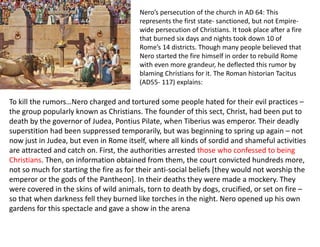 Lecture 5:Persecution of Christians in the Roman Empire | PPTX