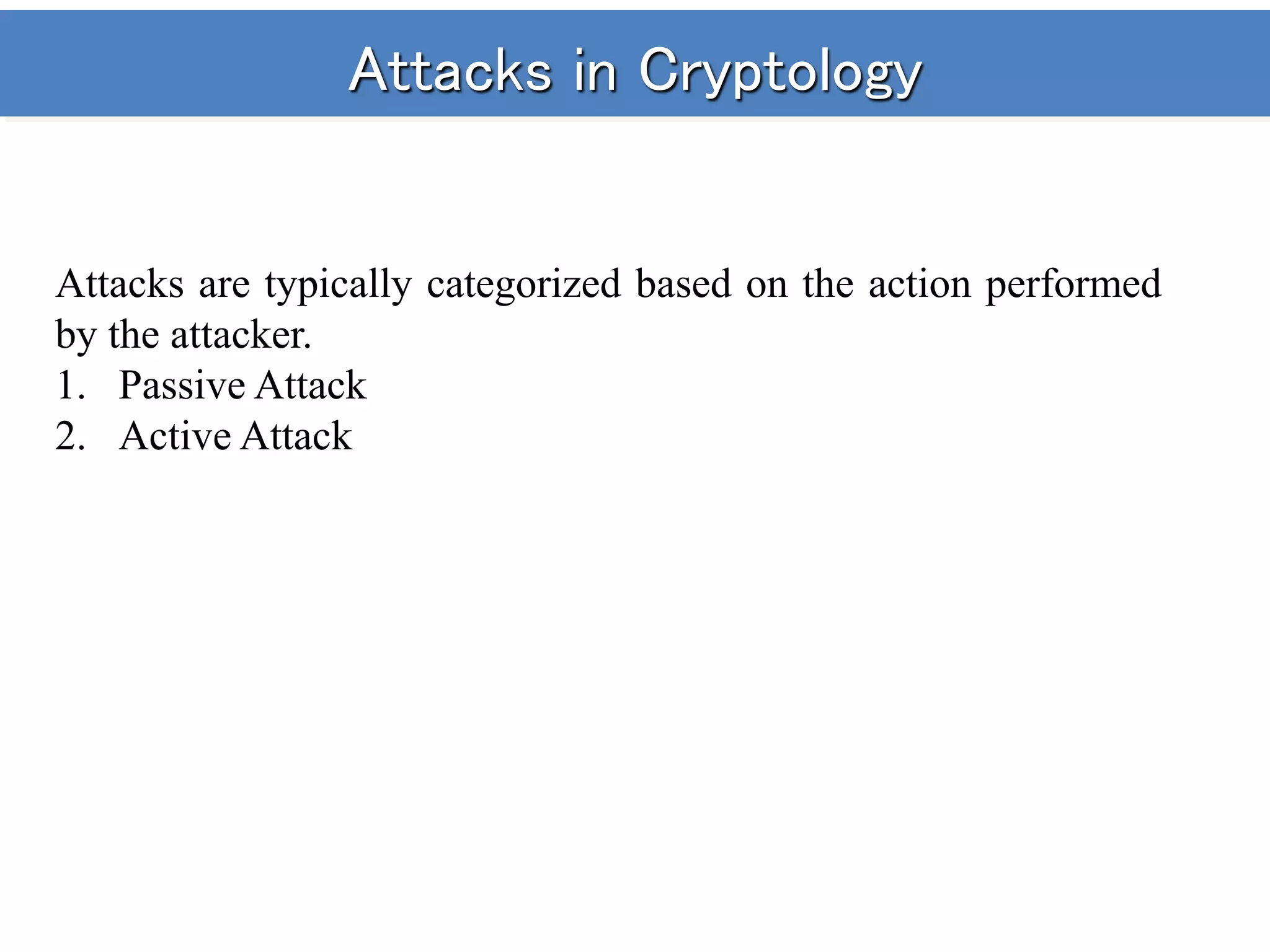 Types of Cryptosystem and Cryptographic Attack | PDF
