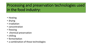 Lecture 5 food processing | PPTX