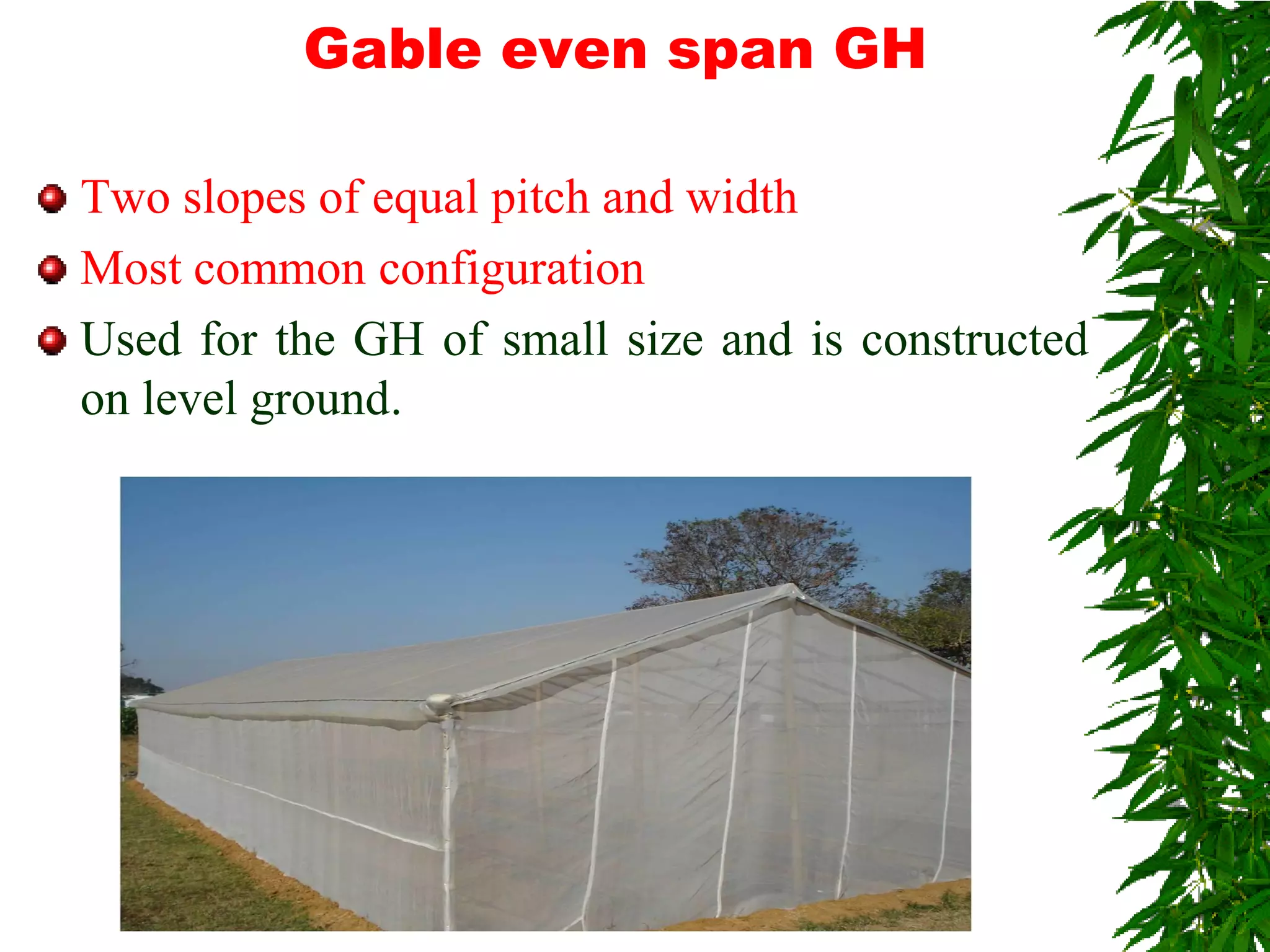 Types of Green Houses | PDF