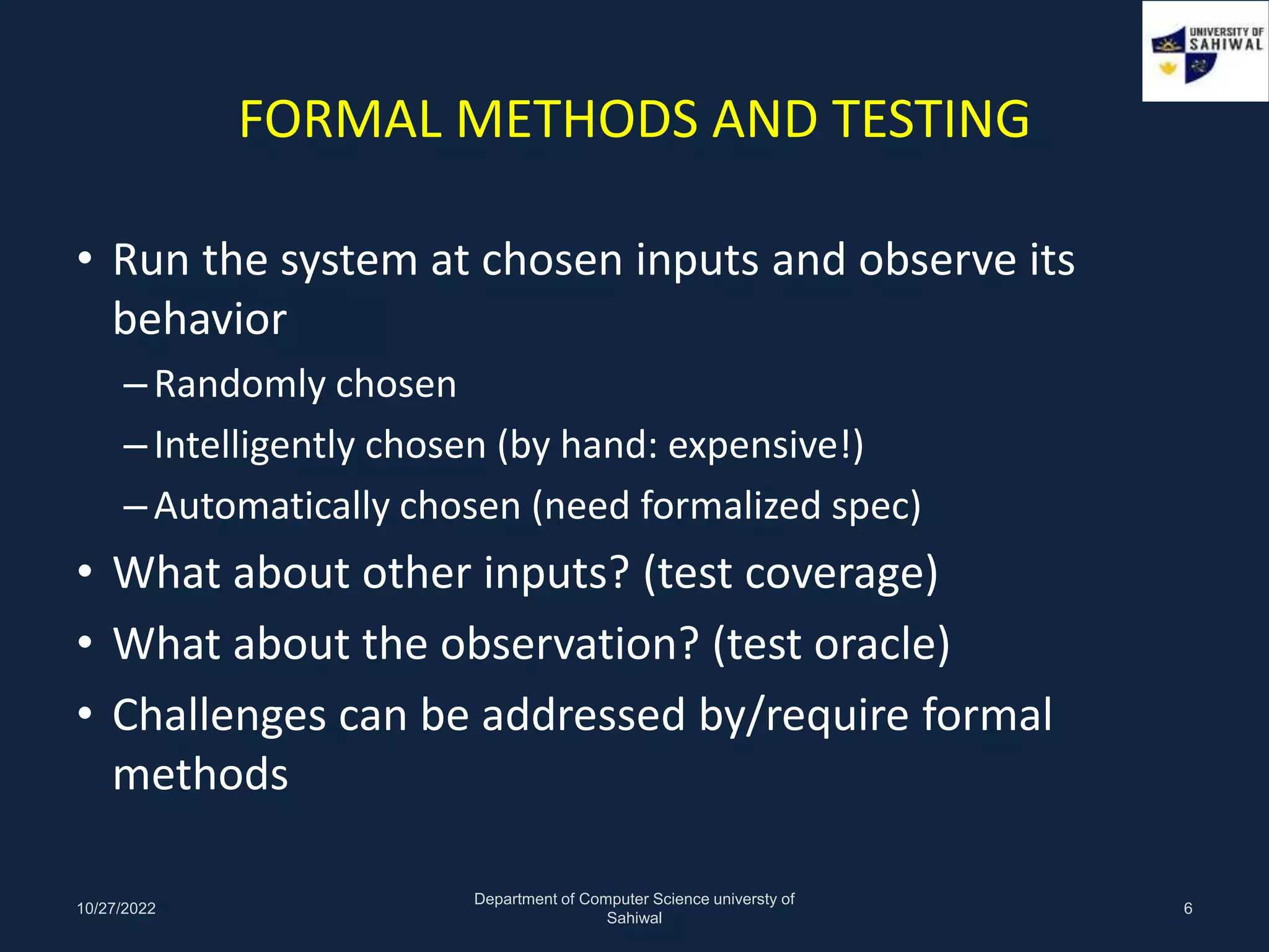 Formal Method | PPTX