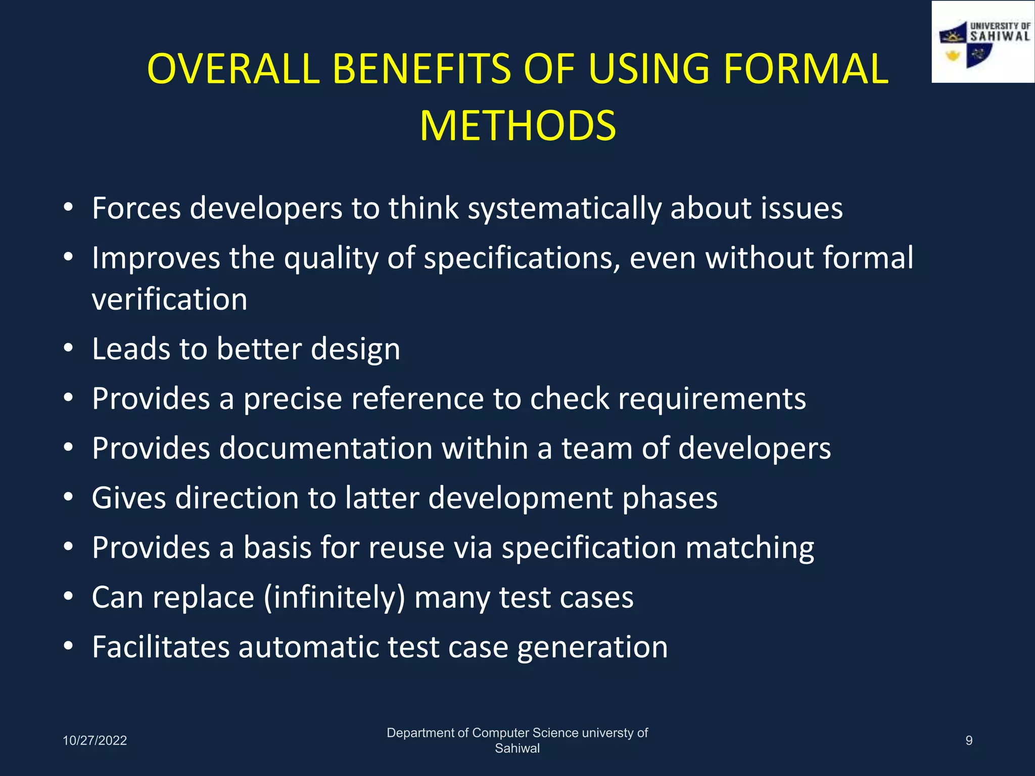 Formal Method | PPTX