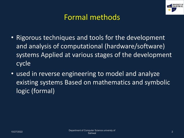 Formal Method | PPTX