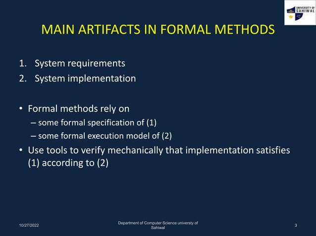 Formal Method | PPTX