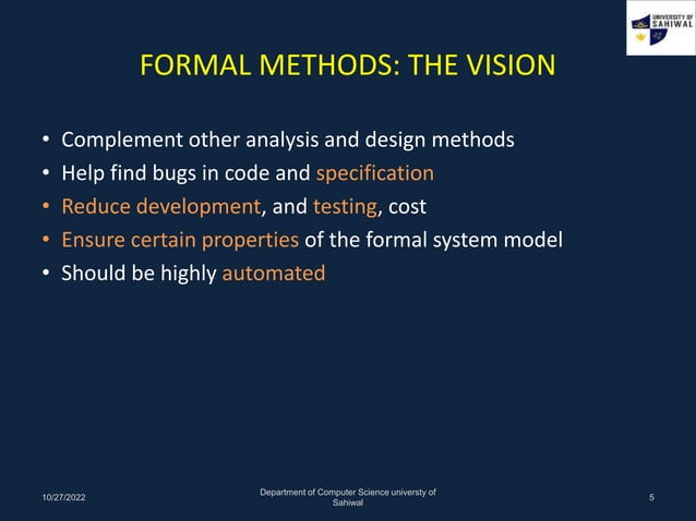 Formal Method | PPTX